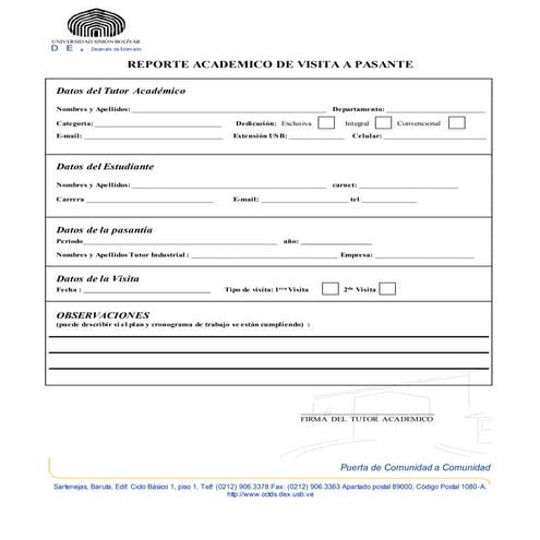 Reporte de visita | PDF