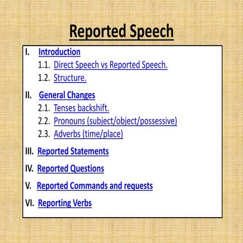 Reported speech | PPTX