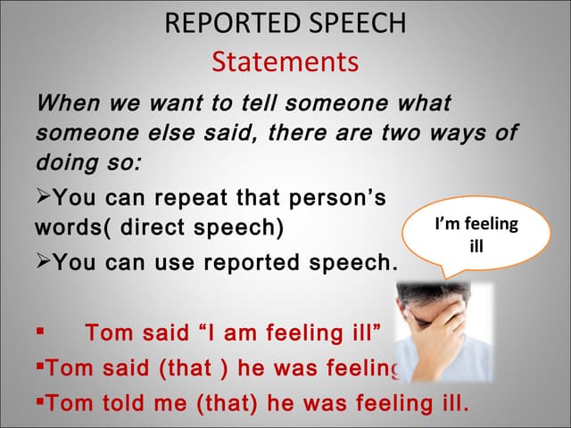 Reported Speech | PPT
