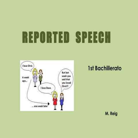 Reported Speech | PPT