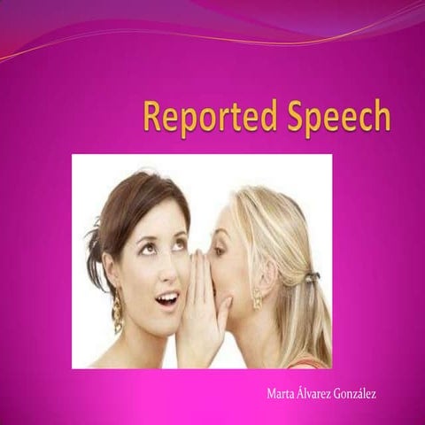 Reported speech | PPT
