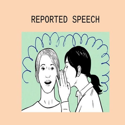 Reported speech | PPT