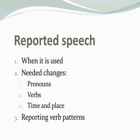 Reported speech | PPTX