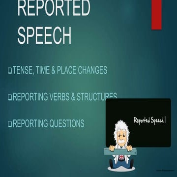 Reported speech | PPTX
