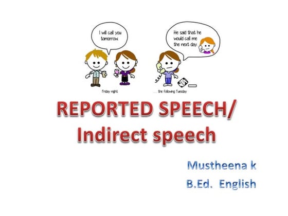 Reported speech | PPT