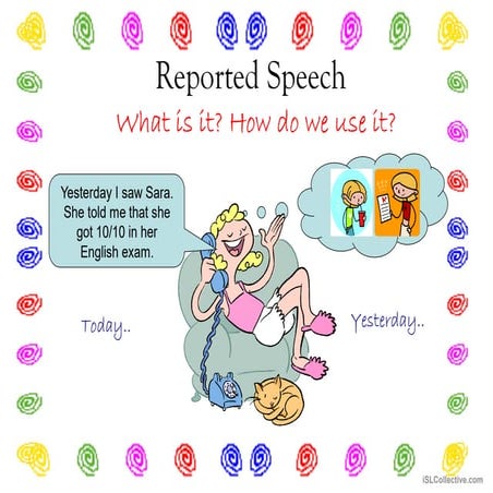 ReportedSpeechpdf for all level students | PDF