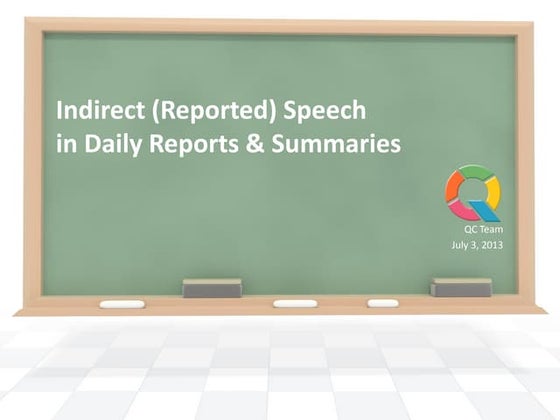 Reported Speech | PDF