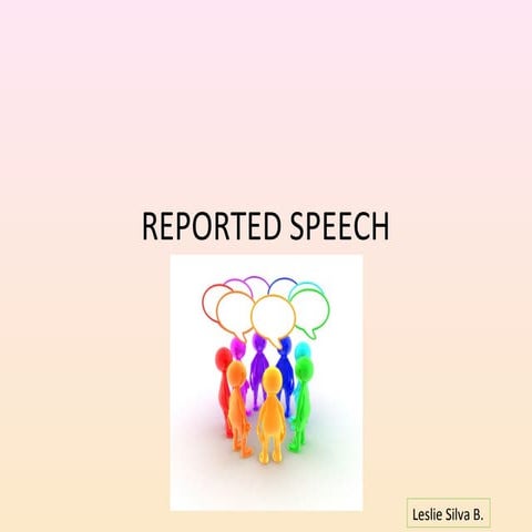 Reported speech 1 | PPT