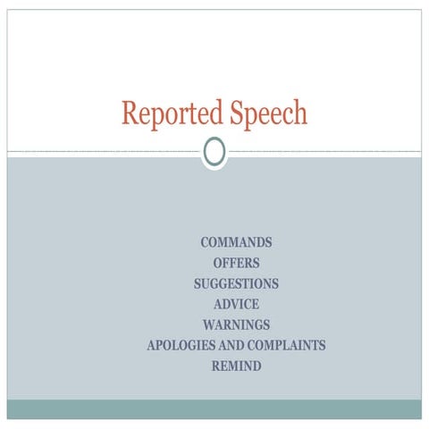 Reported+speech+suggest,offer+and+other | PPT