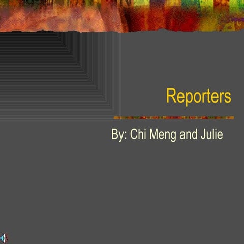 Reporters | PPT