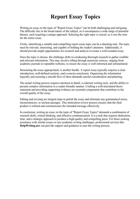 Process Essay Topics.pdf | Homework and Study | Education