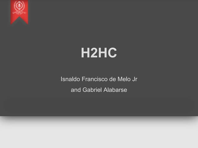 H2HC Tracing Profiling Debugging | PPT H2HC Tracing Profiling Debugging | PPT
