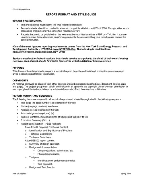 Formet Of Project Report | DOC | Desktop Publishing | Computer Software and Applications