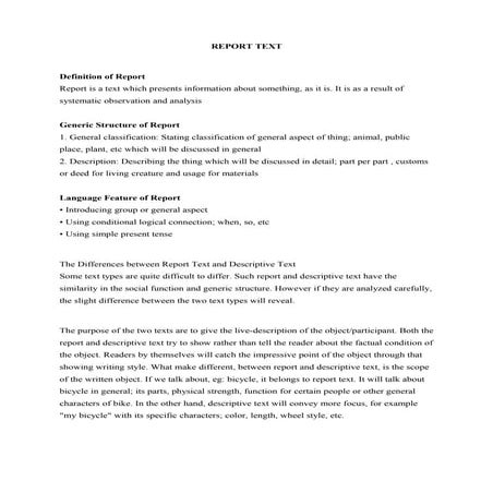 Report for writing | DOC