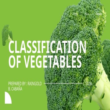Comprehensive Guide to Vegetable Classification, Buying, and Cookery ...