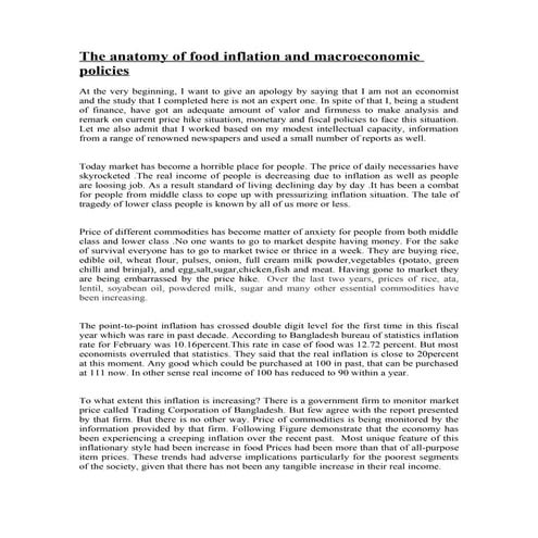 rticle on inflation | PDF