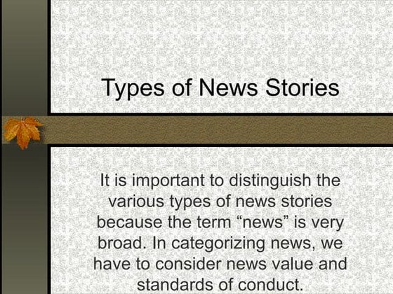 Hard news vs soft news | PPTX