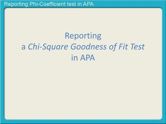 Chi square test | PPTX