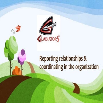 Reporting relationships & | PPTX
