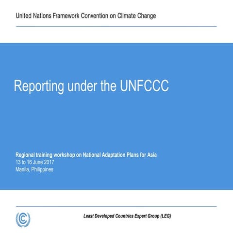 Reporting under the UNFCCC | PDF