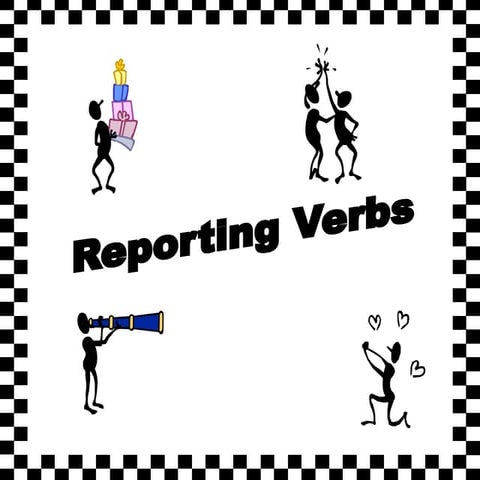 reporting verbs presentation and practice | PPT