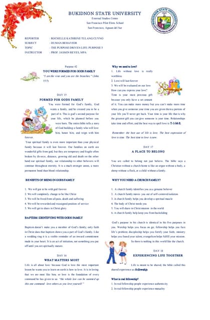 1 day recollection module | DOCX