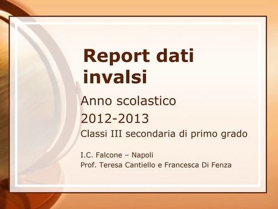 Report dati invalsi 2013 2014 classi V Primaria | PPT
