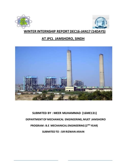 JPCL,Internship Report | PDF