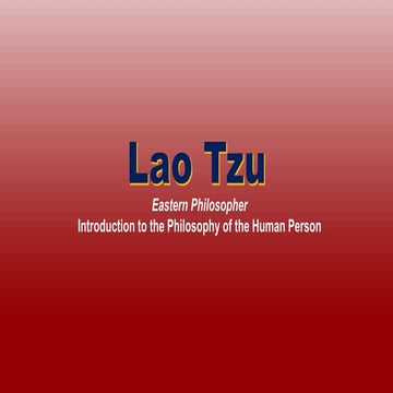 Lao tzu | PPTX