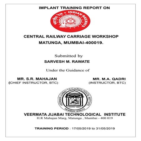 RAILWAY REPORT @ 2019 | PDF
