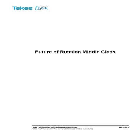 Report: Future of Russian Middle Class | PDF