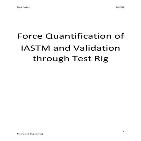 Force Quantification of IASTM device | DOCX | Physical Therapy | Wellness