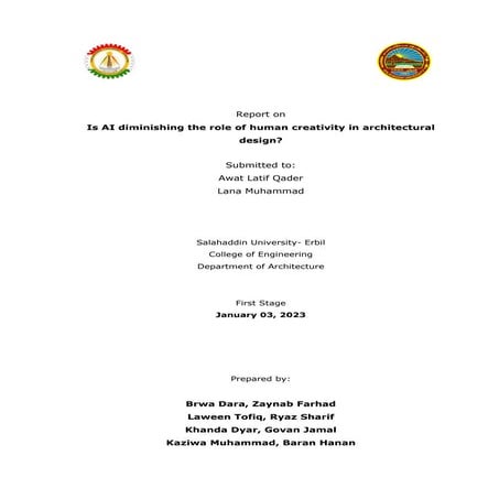 Report of Academic Debate. Is AI Diminishing The role of human ...