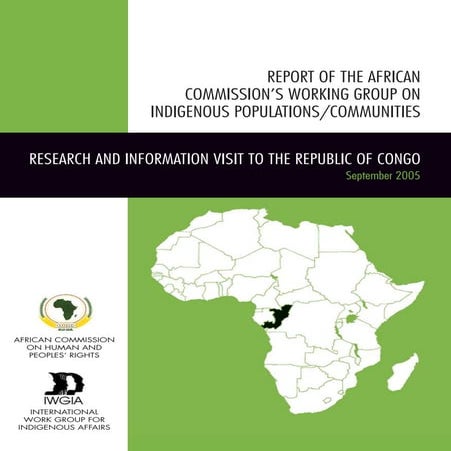 Report of the african commission working group on indigenous | PDF