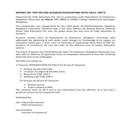 Report on fdp | DOCX