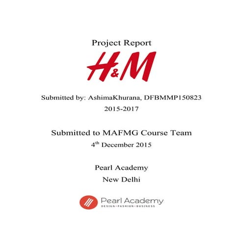 Analysis of H&M | PPTX