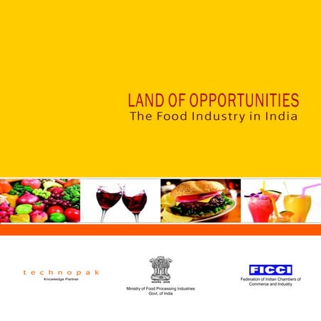 FICCI - Technopak Report On Indian Food Industry | PDF