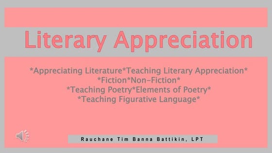 Simile, metaphor, alliteration, assonance, speaker and personification ...