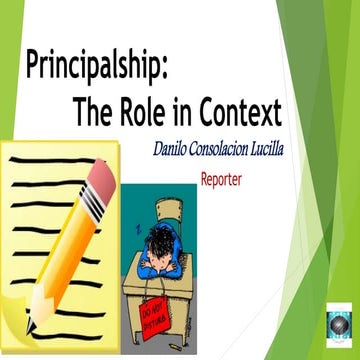 Principalship: The Role in Context | PPT