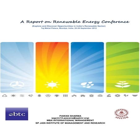 Report on renewable energy resources | PDF