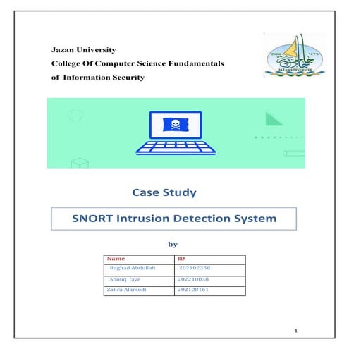 Report on SNORT Intrusion Detection System.pdf | Operating Systems | Computer Software and ...