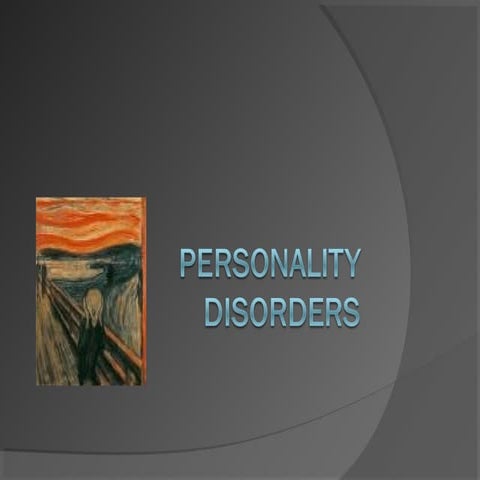 Personality Disorder | PPT