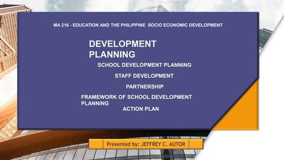 School Development Plan (SDP) - ppt | PPTX | Professional School | Postgraduate Education