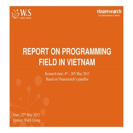 Report on Programming Field in Vietnam 2013 | PDF
