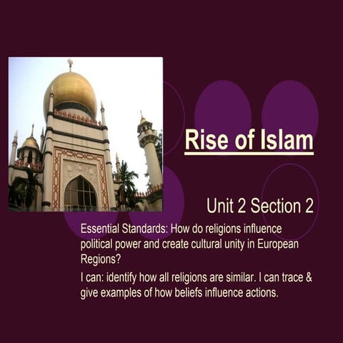 Brief History of Rise of Islam Slide.ppt