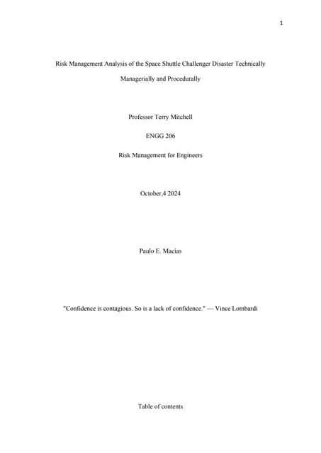 CHALLENGER CASE STUDY | PPTX