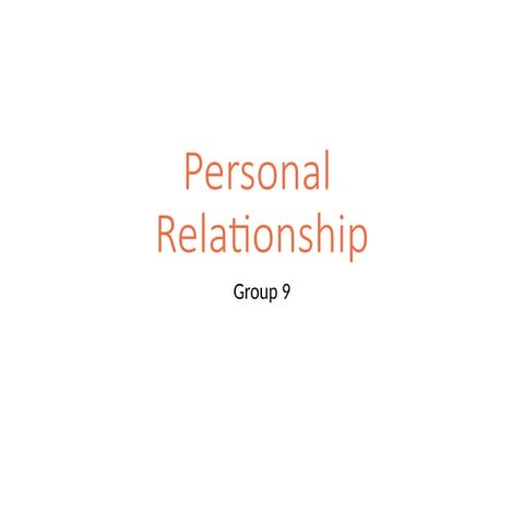 Personal RelationshipReports-WPS Office.pptx