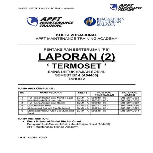 FOLIO BAB 7 PLASTIK TERMOSET | PDF