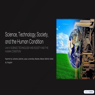 SCIENCE, TECHNOLOGY AND SOCIETY LESSON 14 | PPTX