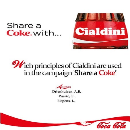 Report 'Share a Coke' Cialdini's Principles | PDF